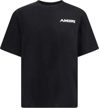 Amiri Homme, Tops, Noir, Taille: S T-shirt &agrave; imprim&eacute; graphique en coton