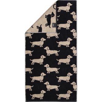 CawÖ Handtücher WE Love Dogs 6246 Schwarz-Beige - 93