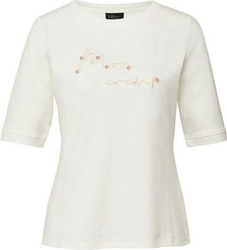 s.Oliver Kurzarmshirt T-Shirt Baumwoll-T-Shirt mit Rundhalsausschnitt und Artwork