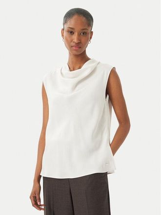 Calvin Klein Bluse LV044F161G Wei&szlig; Regular Fit