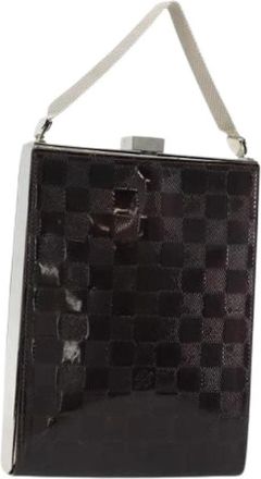 Louis Vuitton Sac &agrave; main vintage en cuir verni Pre-owned - Femme - Pre-owned - Brun - Taille: ONE Size