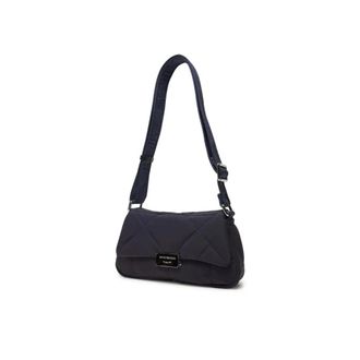 Emporio Armani Mittelgro&szlig;e Schultertasche aus Matelass&eacute;-Nylon - - Bags - Damen - Blau - ONE SIZE