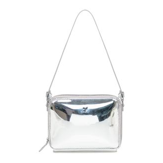 Courr&egrave;ges Mirror Chained Cloud Bag - - Bags - Damen - Grau - ONE SIZE