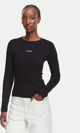 Guess Bluse W6YP14 K3821 Schwarz Slim Fit