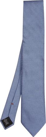 Ermenegildo Zegna Homme, Accessoires, Bleu, Taille: ONE Size Silk Jacquard Tie