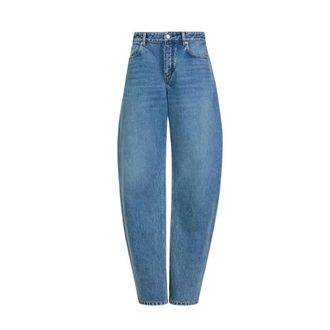 Alaia Round Denim Jeans - - Jeans - Damen - Blau - W28