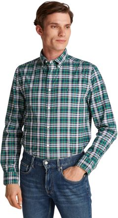 Tommy Hilfiger Herren Hemd Flex Poplin Plaid Regular Fit, Mehrfarbig (Nouveau Green / Allover), 3XL