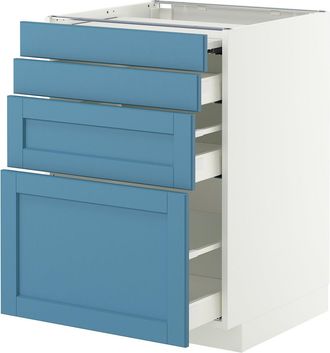 IKEA METOD / MAXIMERA Unterschr auszb Arbeitsfl/3 Schubl