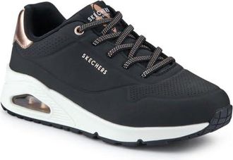 Skechers Uno Shimmer Away Basket Femme, Noir, 40 EU