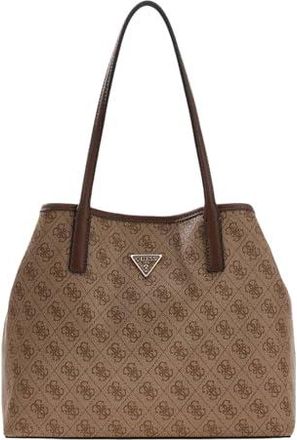 Guess sac shopper Victtoria 2 in 1 Tote Latte Logo/Brown marron clair