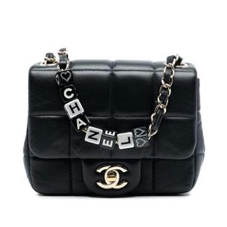 Chanel Sac bandouli&egrave;re matelass&eacute; doccasion - Femme - Pre-owned - Noir - Taille: ONE Size