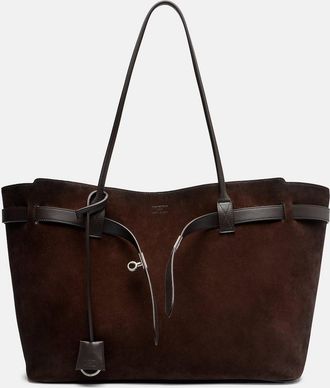 Balenciaga Tote Bag Bel Air Large aus Veloursleder