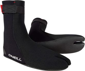 O'Neill Heat Ninja 3mm Split Toe Wetsuit Boot Boots Boot Black - Unisex - Anti-flush shin strap. 3mm