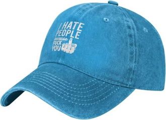 Generic Pare-Soleil Casquette Je D&eacute;teste Les Gens, Allez Vous Faire Foutre S&eacute;chage Rapide Baseball Casquette Unisexe Chapeau pour Golf Sports Entra&icirc;nements