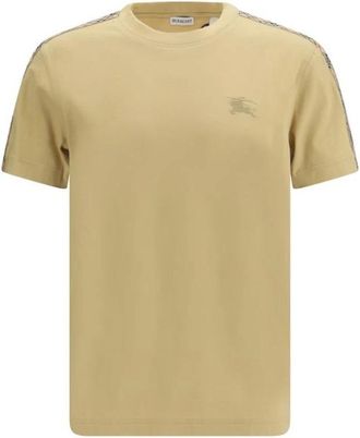 Burberry Homme, Tops, Beige, Taille: M T-shirt ras du cou en coton