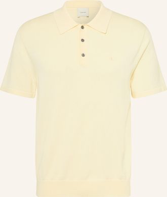 Calvin Klein Strick-Poloshirt gelb