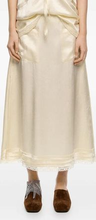 Bimba & Lola jupe à détails en dentelle - Tons neutres