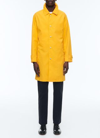 Fursac Manteau d&eacute;perlant en toile froiss&eacute;e - Taille XL - Homme