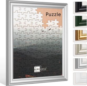 Bildershop-24 Puzzlerahmen Nepal Alu geschliffen (Dekor) 60x80cm (ca. 1500 Teile) ANTIREFLEX Entspiegelt