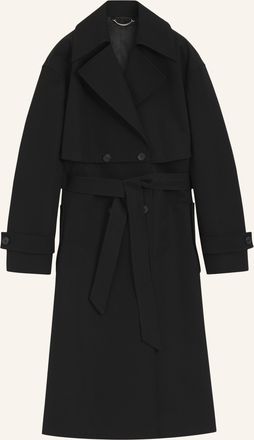 HUGO BOSS Klassischer Mantel Chandra Regular Fit schwarz