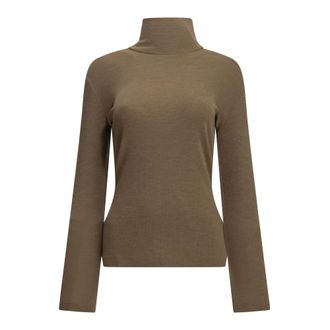 Max Mara MXMCono Woll-Rollkragenpullover - - Knitwear - Damen - Braun - L