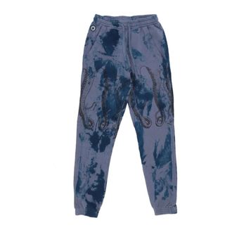 Octopus Fleece-Trainingshose mit Octopus-Print - - Trousers - Herren - Blau - L