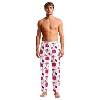 Generic Pantalon de pyjama imprim&eacute; pour homme - Taille &eacute;lastique douce et confortable - V&ecirc;tement de nuit confortable pour la d&eacute;tente &agrave; la maison, le quotidien