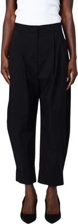 PT01 Pt01, Femme, Pantalons, Noir, Taille: 48 FR Tapered Pantalons