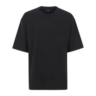 Christophe Lemaire Homme, Tops, Noir, Taille: XL Boxy Short Sleeve T-shirt