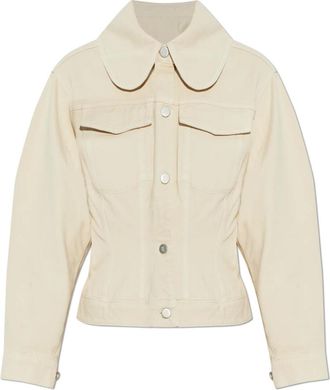 By Malene Birger Femme, Vestes, Beige, Taille: 44 FR Villies Denim Jacket
