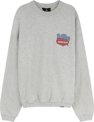 Represent Represent, Homme, Sweatshirts et sweats &agrave; capuche, Gris, Taille: XL Ribbed Crewneck SweaT-shirt