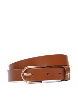 Calvin Klein Dameng&uuml;rtel Rounded Buckle Ck Loop LV04F7107G Braun