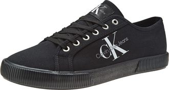 Calvin Klein Jeans Herren Vulcanized Sneaker Schuhe, Schwarz (Triple Black), 40