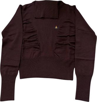 Vivienne Westwood Femme, Pulls, Brun, Taille: 42 FR Col roul&eacute;s