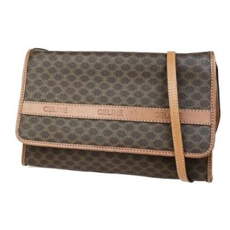 Celine Pre-owned Vintage Macadam Schultertasche - - Pre-owned - Damen - Braun - ONE SIZE
