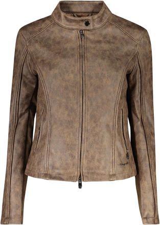 Desigual Femme, Vestes, Brun, Taille: 40 FR Veste Col Mao