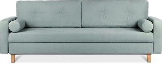 Konsimo Eriso Schlafsofa 3-Personen mit ausziehbare Liegfl&auml;che 196x150cm, Dunkelgr&uuml;n - Konsimo
