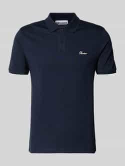 Review Slim Fit Poloshirt mit Label-Stitching