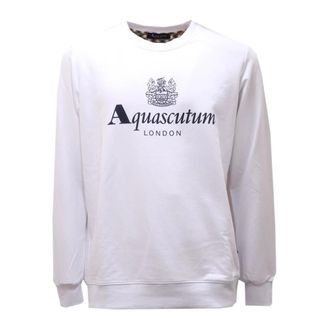 Aquascutum Qmf002L0 Sweatshirt - - Sweatshirts & Hoodies - Herren - Wei&szlig; - XL