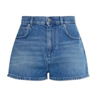 Moschino Femme, Shorts, Bleu, Taille: 36 FR Denim Shorts
