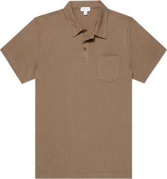 Sunspel Homme, Tops, Brun, Taille: XL Riviera Polo