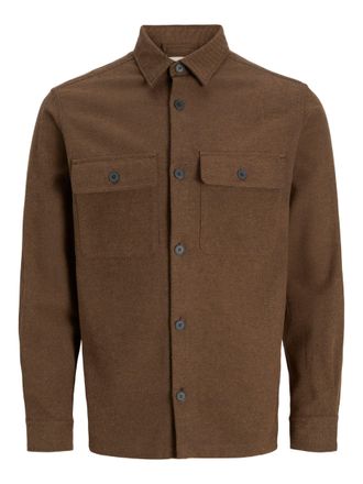 Jack & Jones Jprrayle Melange Solid L/S Overshirt Sn