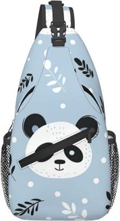 Generic Sac &agrave; dos &agrave; bandouli&egrave;re pour homme - Motif panda g&eacute;ant - Avec oreilles g&eacute;antes