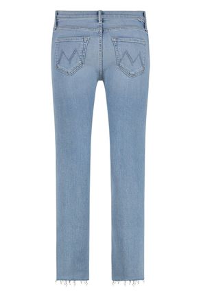 Mother Womens Straight-Leg Jeans Dazzler Ankle Fray, Blessing Disguise Cotton In