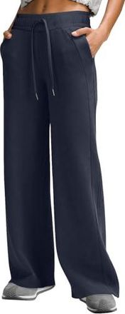 Generic Grande Taille Femme 52 54 56 Pantalon Womens Wide Leg Sweatpants Pants 2024 Flowy Casual Pants Elastic Waisted Sweatpants Pants VêTements Femmes Grand