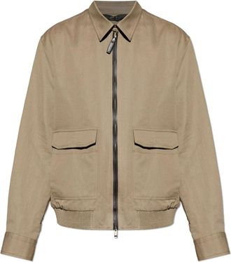 Brioni Homme, Vestes, Vert, Taille: L Veste L&eacute;g&egrave;re avec Poches