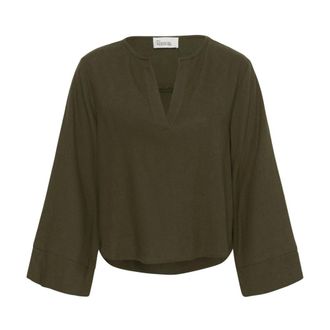 MY ESSENTIAL WARDROBE Damen, Blusen & Hemden, Gr&uuml;n, MGr&ouml;&szlig;e