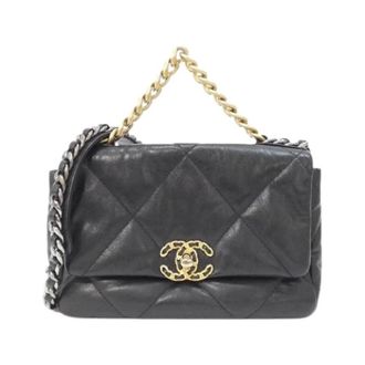 Chanel Pre-owned 19 Goatskin Shoulder Bag - - Pre-owned - Damen - Schwarzk - ONE SIZE