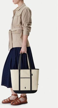 Polo Ralph Lauren Handtasche 428968158002 &Eacute;cru