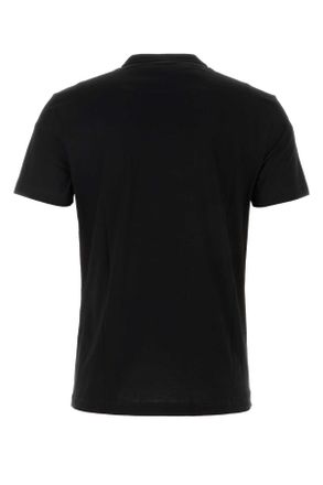 Versace Mens Black Cotton T-Shirt 1b000 T-shirts And Polos
